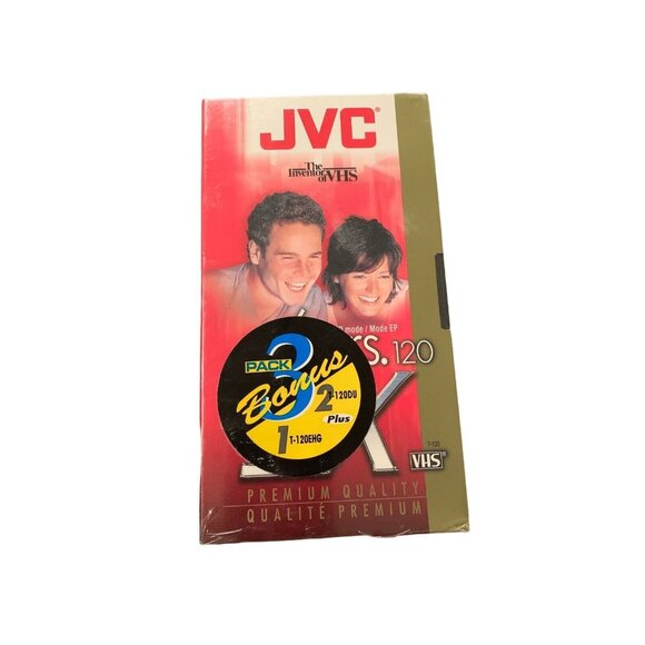 JVC | Other | Jvc 3 Pack Vhs 2 Sxehgpremium 6 Hour Vhs Tapesnew Factory Sealed | Poshmark